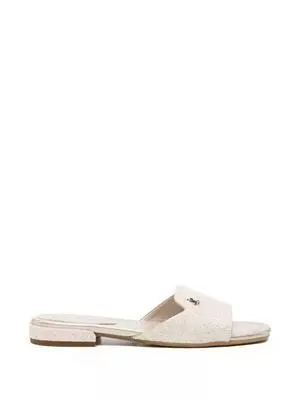 JIMMY CHOO Dina Glitter Sandals - Neutrals