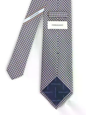 FERRAGAMO Ice-cream Print Silk Tie