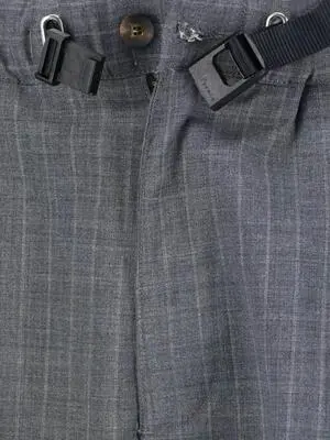 WHITE SAND Belted Trousers - Grey