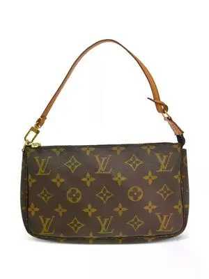 LOUIS VUITTON 2001 Monogram Pochette Accessoires - Brown