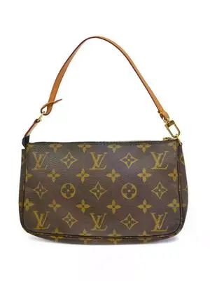 LOUIS VUITTON 2001 Monogram Pochette Accessoires - Brown