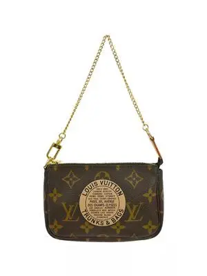 LOUIS VUITTON 2007 Monogram Pochette Accessoires Handbag - Brown