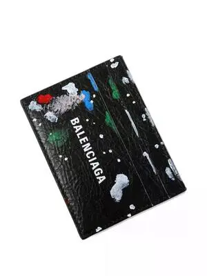 Balenciaga Paint-splatter Card Holder