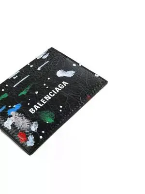 Balenciaga Paint-splatter Card Holder