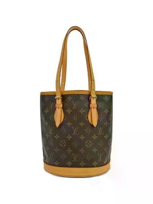 LOUIS VUITTON 2004 Pm Monogram Bucket Tote Bag