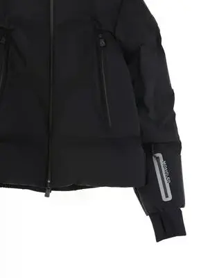 Moncler Hooded Zip-up Jacket - Black