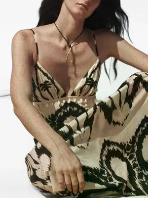 Johanna Ortiz Zea Palm Maxi Dress - Neutrals
