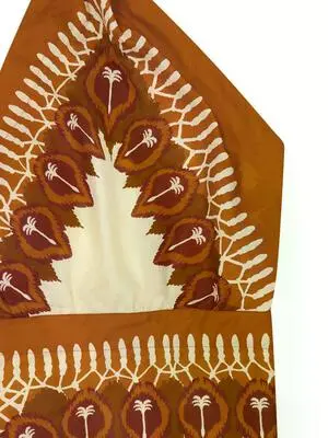 Johanna Ortiz Sun Traveller One-shoulder Printed Mini Dress - Brown