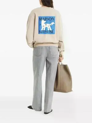 Maison Kitsuné Logo-print Cotton Sweatshirt