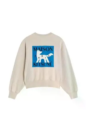 Maison Kitsuné Logo-print Cotton Sweatshirt