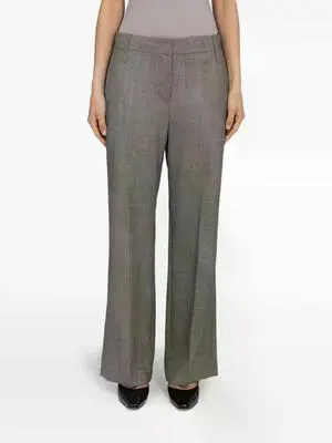 AMOMENTO Wool Flared Trousers