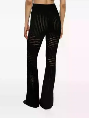 AKEP Open-knit Flared Trousers