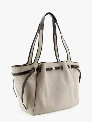 Tory Burch Romy Canvas Tote - Beige