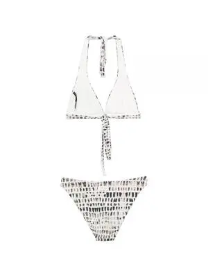 FISICO Patterned Halterneck Bikini