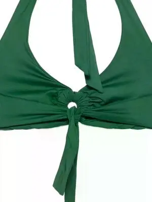 FISICO Halterneck Ring-detail Bikini - Green