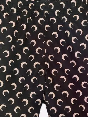 MARINE SERRE Moon-print Swim Shorts - Black