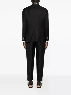 BRIGLIA 1949 Bolgheri Portobellos Double-breasted Suit - Black