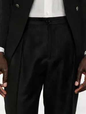 BRIGLIA 1949 Bolgheri Portobellos Double-breasted Suit - Black