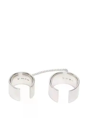 Tom Wood Id Double Chain-link Ring