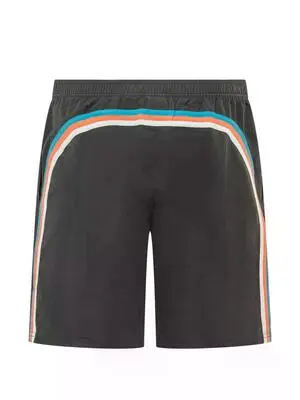 Sundek Rainbow-stripe Swim Shorts - Grey