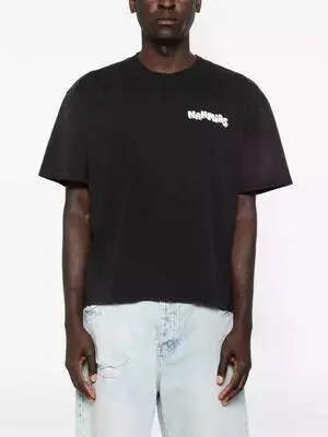 NAHMIAS Round-neck Logo-print T-shirt - Black
