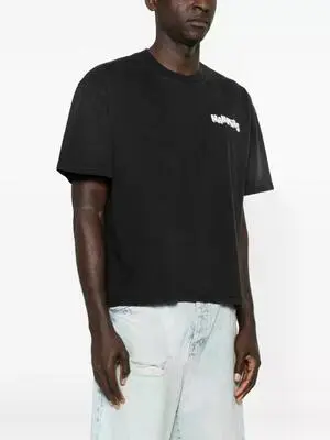 NAHMIAS Round-neck Logo-print T-shirt - Black