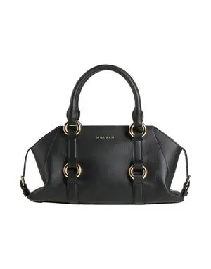 Alexander McQueen Pebbled Leather Tote Handbag - Black