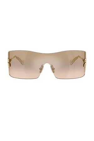 Miu Miu Rectangular Sunglasses - Brown