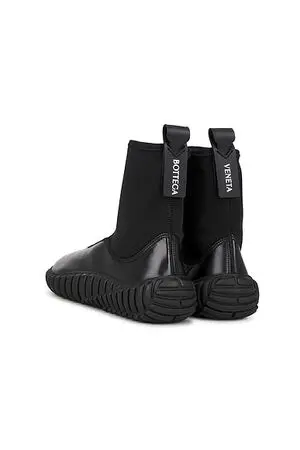 Bottega Veneta Technical Fabric And Leather Sneaker Boot