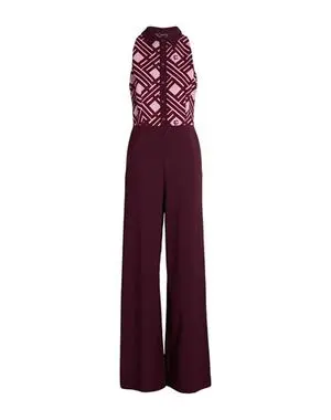 CRISTINAEFFE Logo Print Jumpsuit - Red