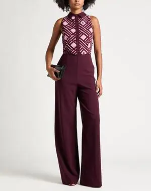 CRISTINAEFFE Logo Print Jumpsuit - Red