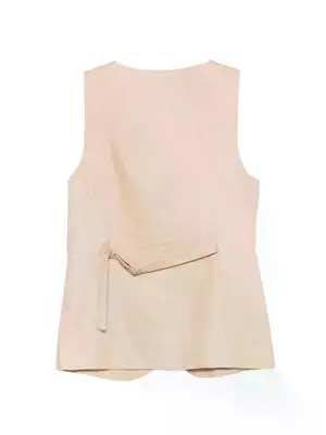 SEMICOUTURE Button-up Waistcoat - Neutrals