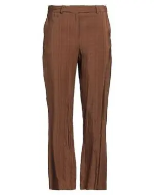 SEMICOUTURE Straight-leg Jacquard Trousers - Brown