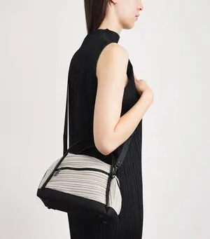 Issey Miyake Bias Pleats Top Handle Bag - Grey