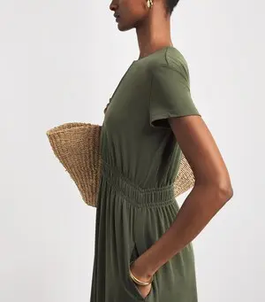 Max Mara Jersey Cannone Midi Dress