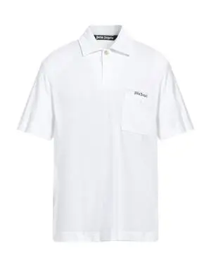 Palm Angels Short Sleeve Polos For Men