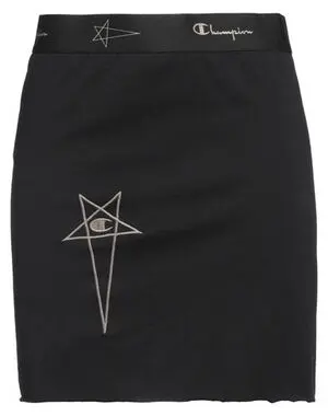 Rick Owens Cotton Mini Skirt - Black