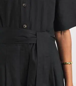 ME+EM Linen-blend Culotte Jumpsuit