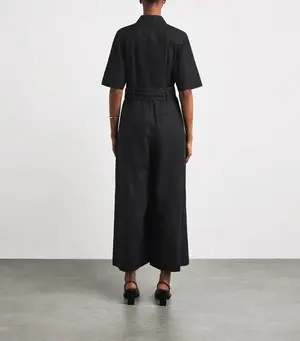 ME+EM Linen-blend Culotte Jumpsuit