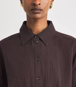 ME+EM Cotton Tie-front Shirt
