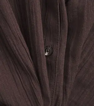ME+EM Cotton Tie-front Shirt