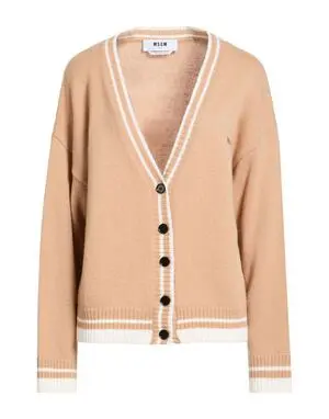 MSGM Wool And Cashmere Cardigan - Beige