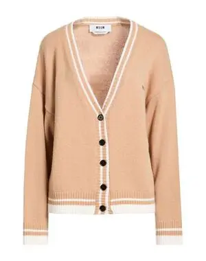 MSGM Wool And Cashmere Cardigan - Sand