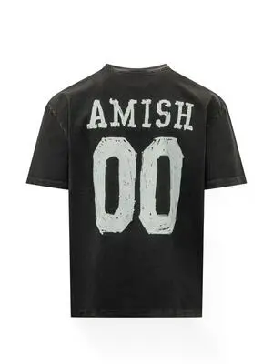 AMISH SUPPLIES Distressed Logo-print T-shirt