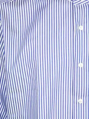 XACUS Striped Cotton Shirt - Blue