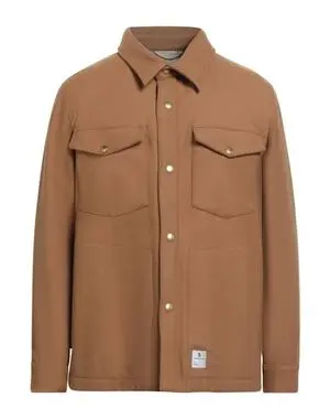 DEPARTMENT 5 Wool-blend Flannel Overshirt - Camel