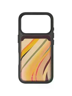 Paul Smith Swirl' Magsafe Leather Credit Card Wallet