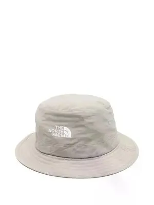 The North Face Logo-embroidered Drawstring Bucket Hat - Grey