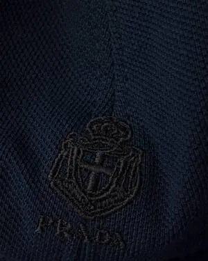 Prada Piqué Baseball Cap - Navy