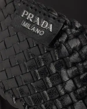 Prada Leather Thong Sandals